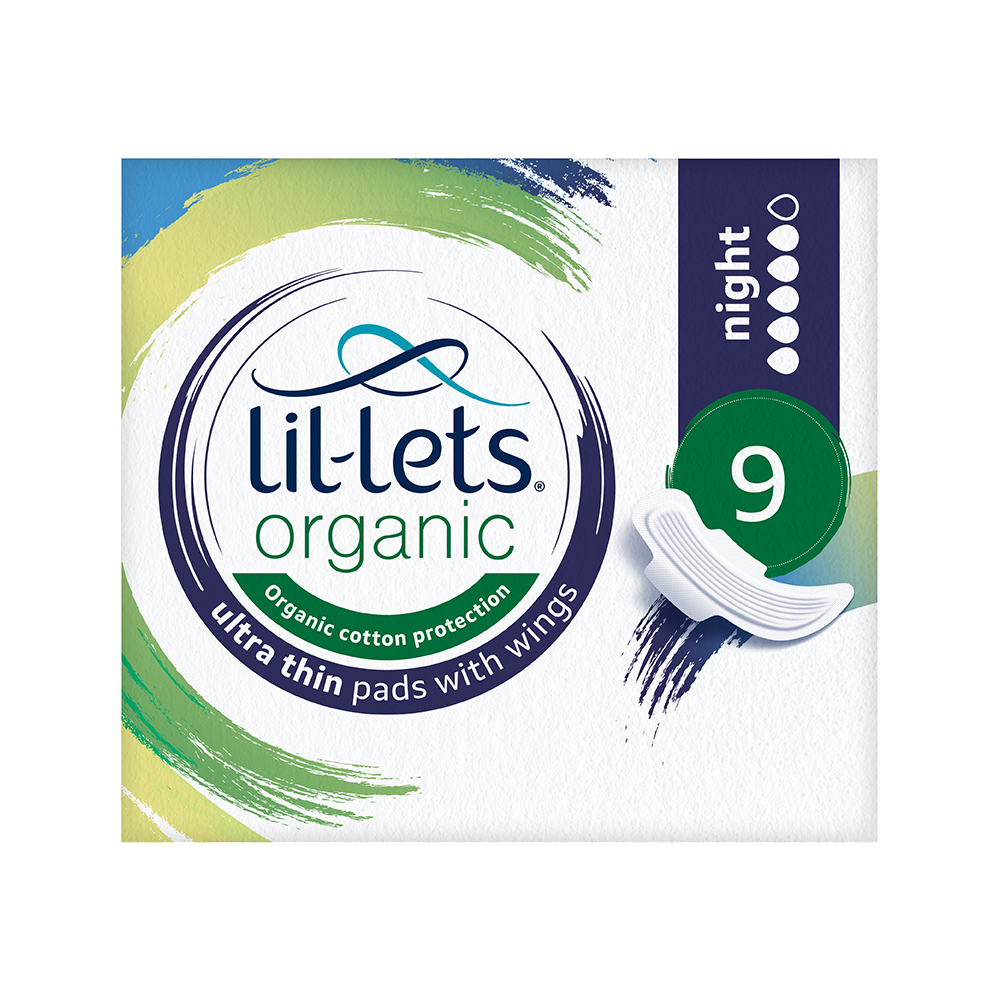 Lil-Lets Organic Night Pads with Wings | Lil-Lets