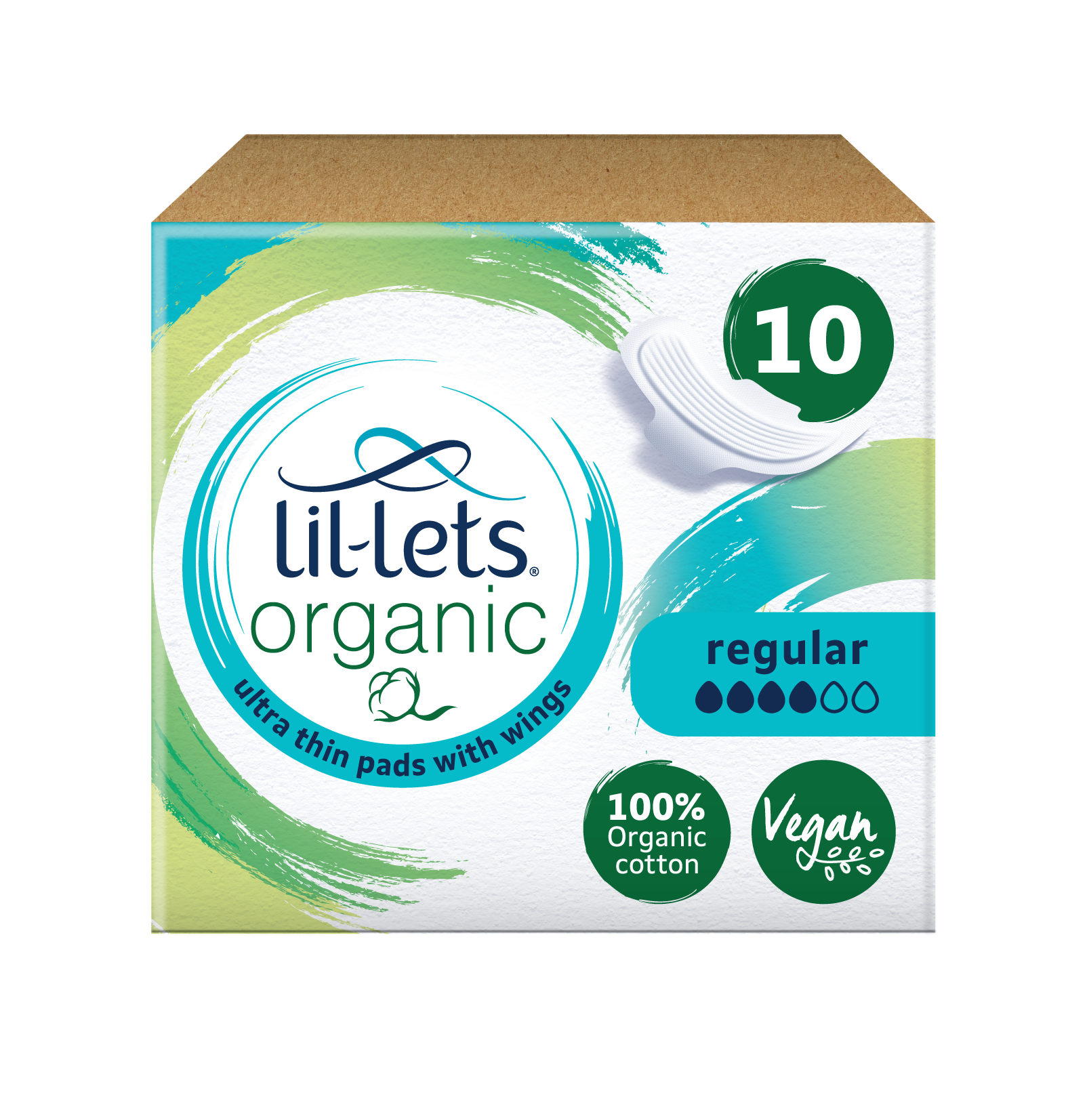 SmartFit™ Organic Regular Pads | Lil-Lets
