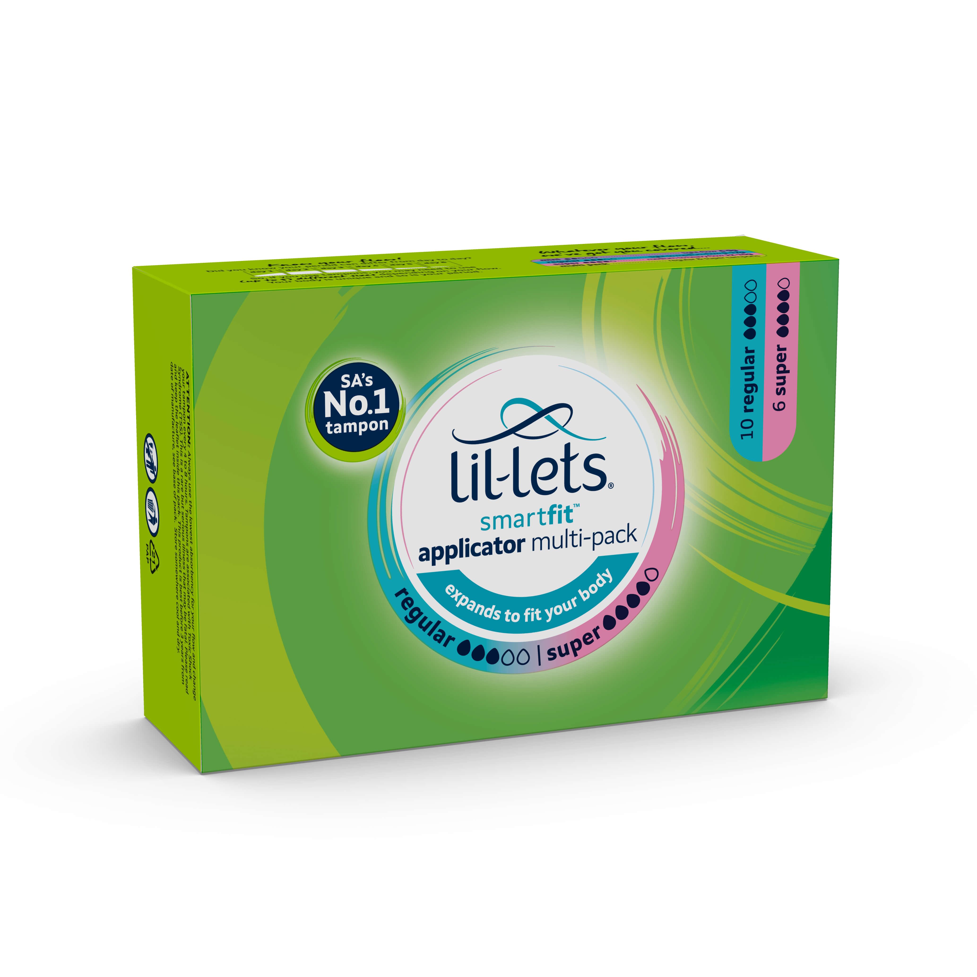 SmartFit™ Applicator Tampons – Regular & Super Multipack | Lil-Lets